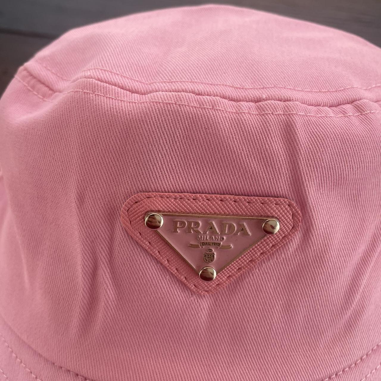 Prada Bucket Hat Pink Free Shipping - Depop