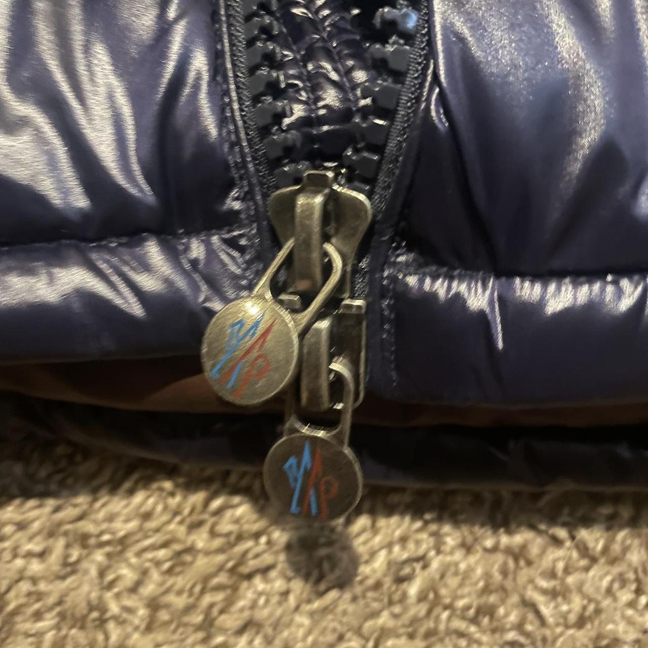 Moncler Maya Jacket Navy Blue Size Small Lightly... - Depop