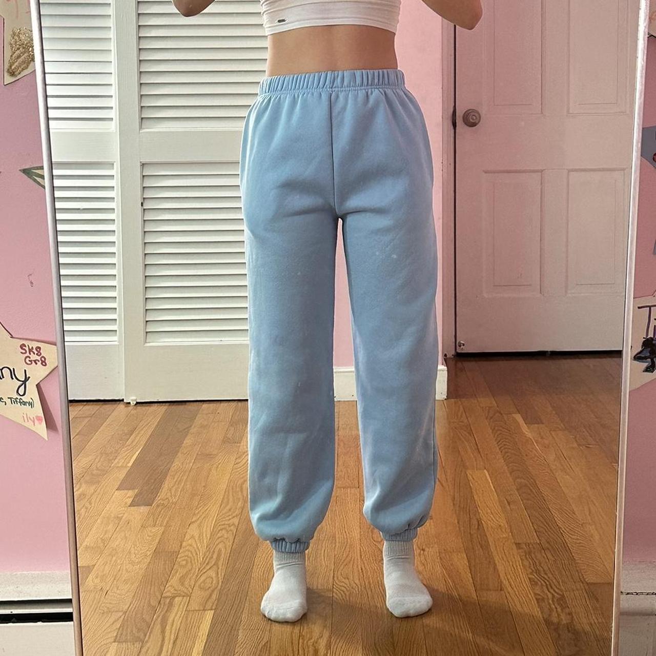blue sweatpants comfy and cute - Depop
