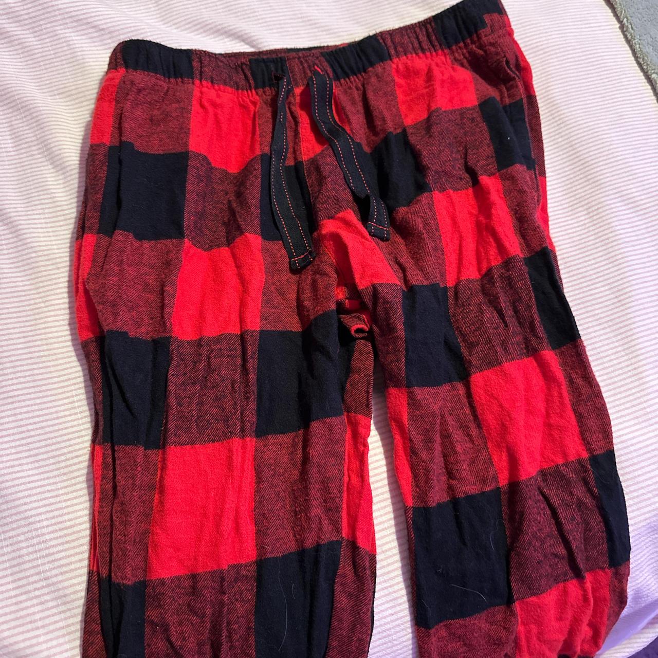 Red and Black Checkered PJ pants | Depop