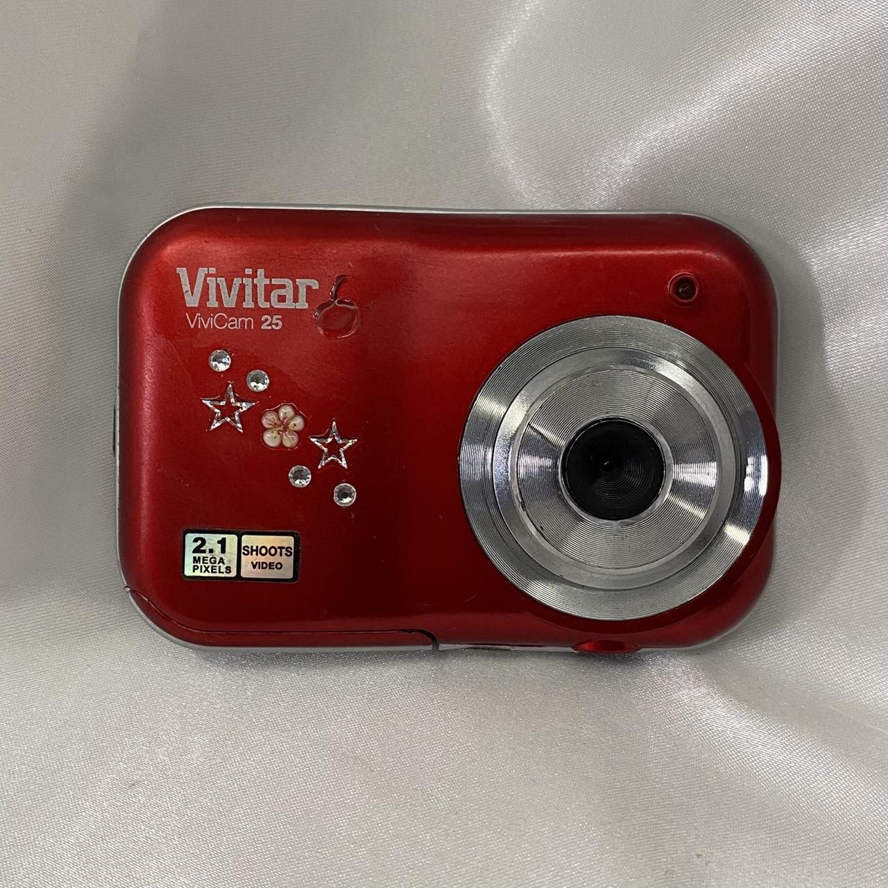 red vivitar digital camera📕 ⋆ ︎˚｡⋆ ೀ untested, sold... - Depop