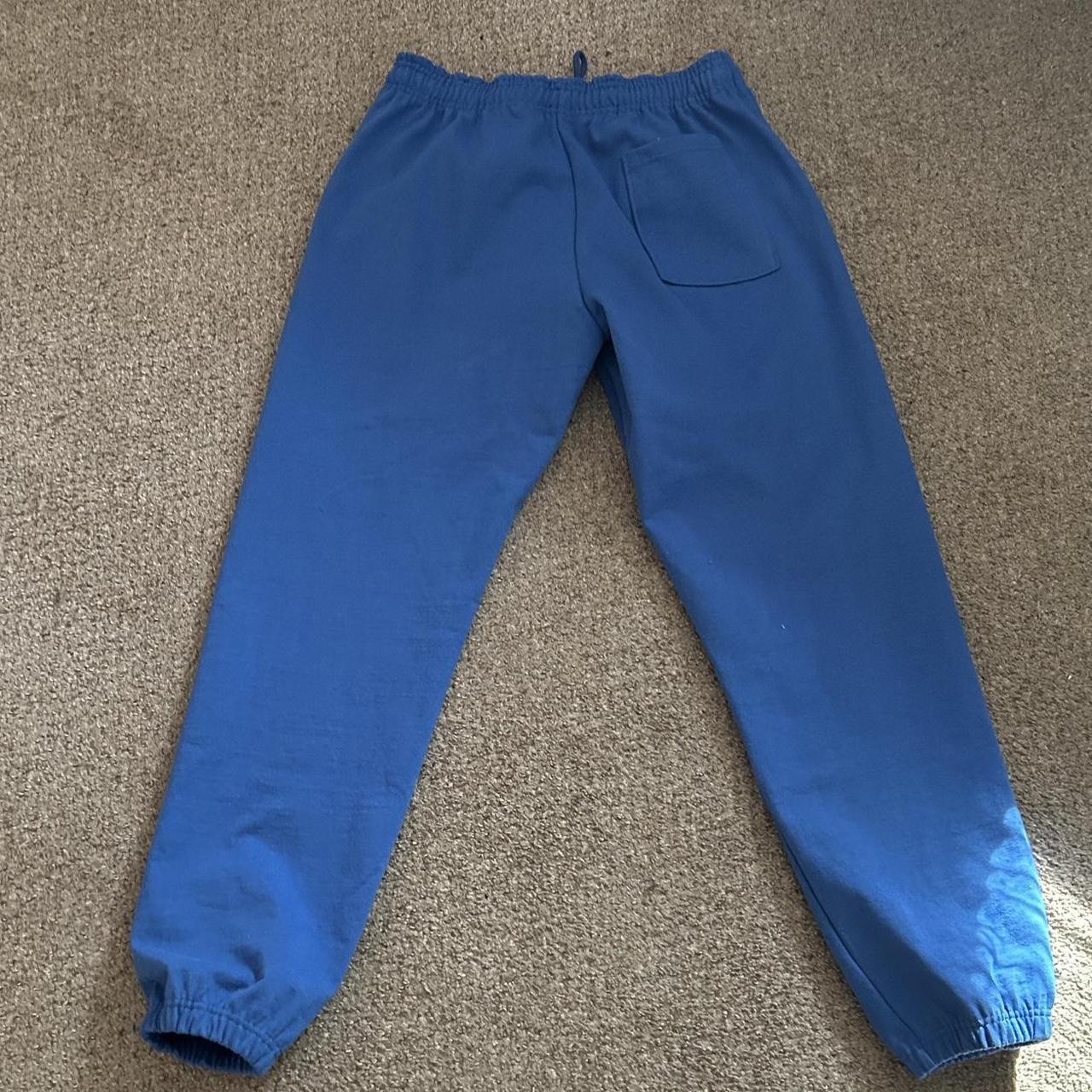 Dark blue sp5der sweats I don’t like em nm M but... - Depop