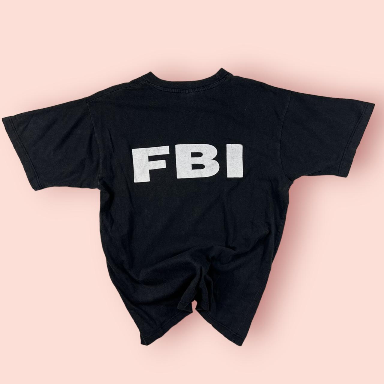 Vintage 90s FBI Faded T-Shirt Used in good... - Depop