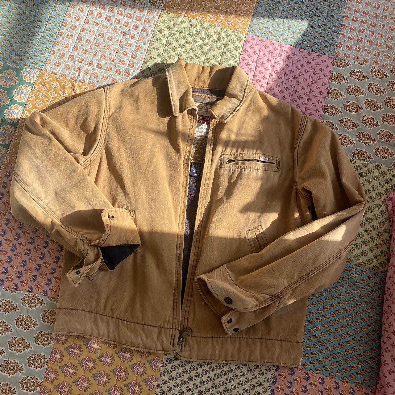 WORK WEAR JACKET, vintage Abercrombie, fits like a... - Depop