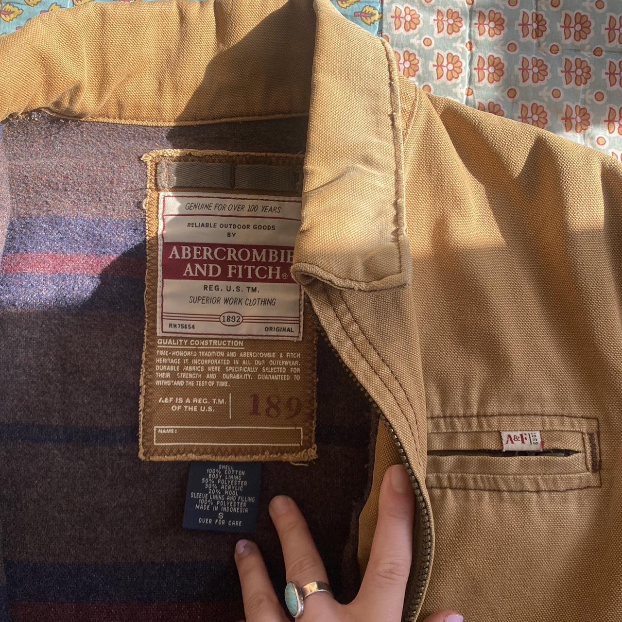 WORK WEAR JACKET, vintage Abercrombie, fits like a... - Depop