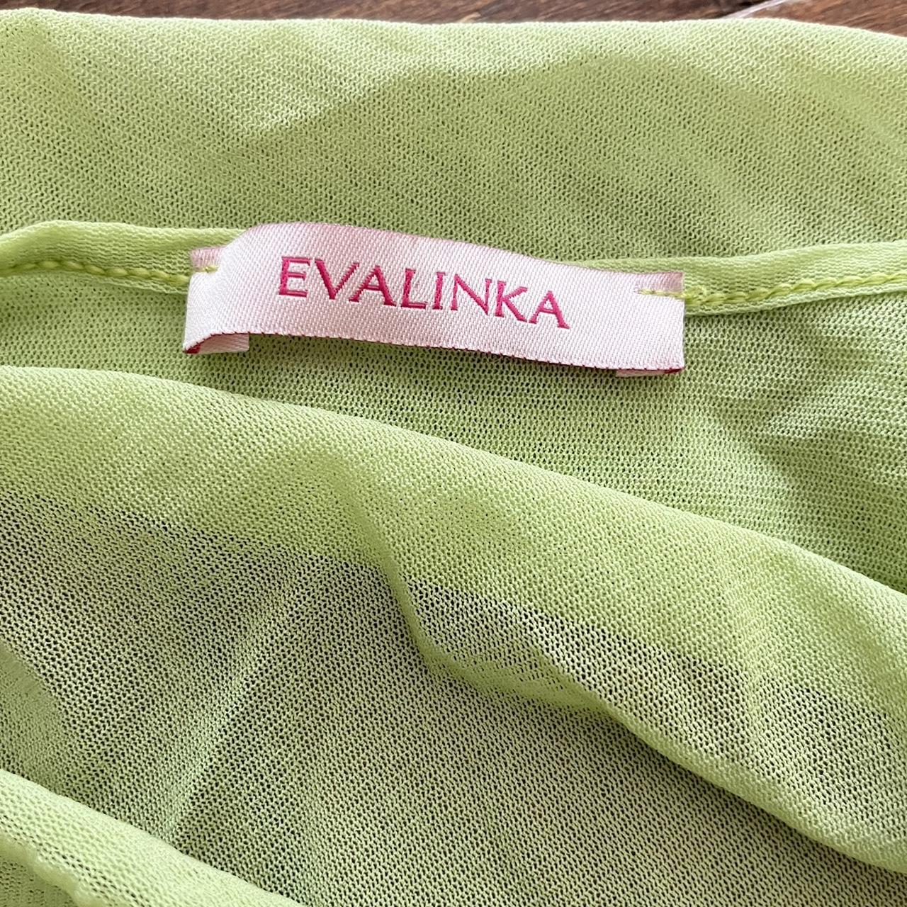 Italian made Evalinka lettuce edge trim sheer tie... - Depop