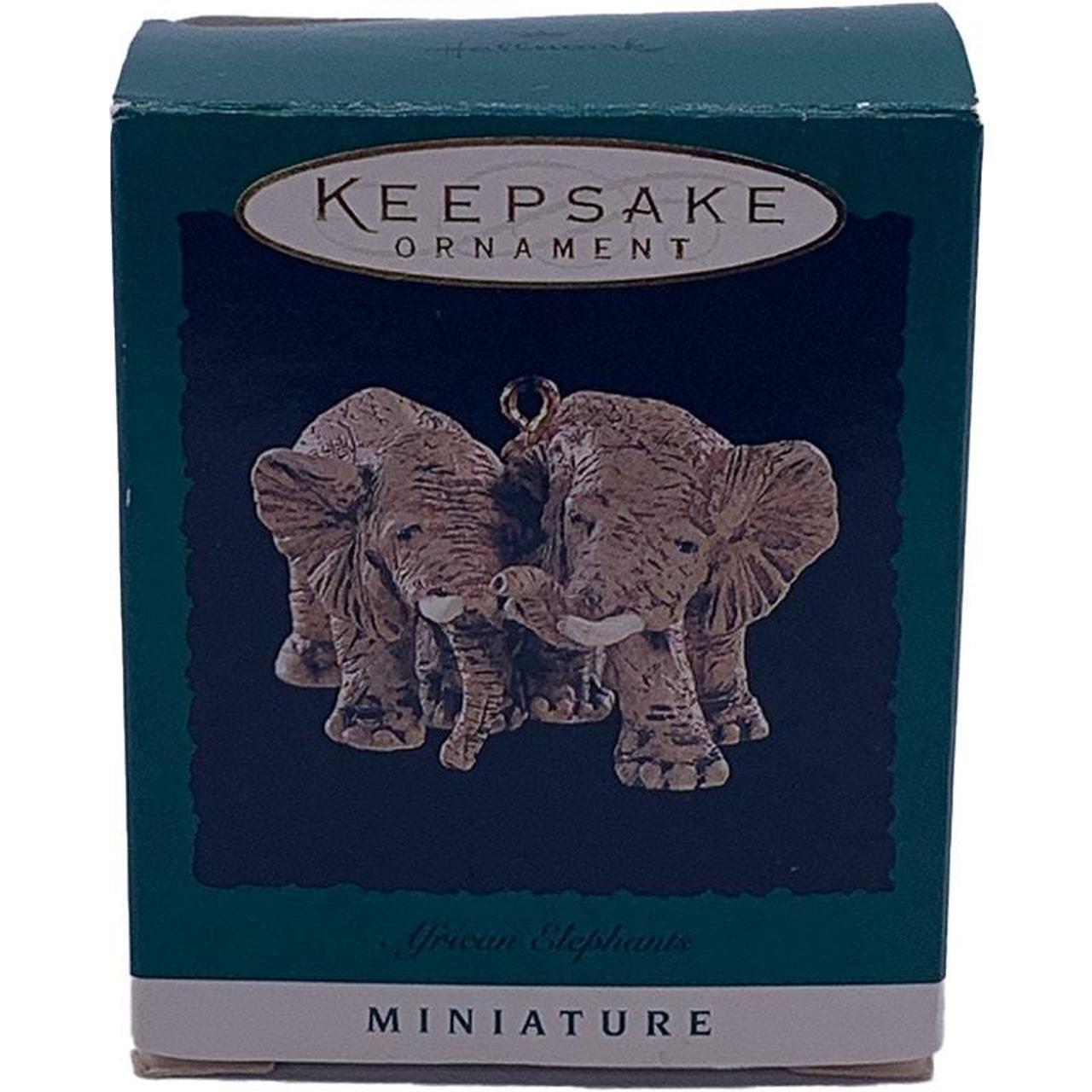 1996 Hallmark Keepsake African Elephants Miniature... | Depop