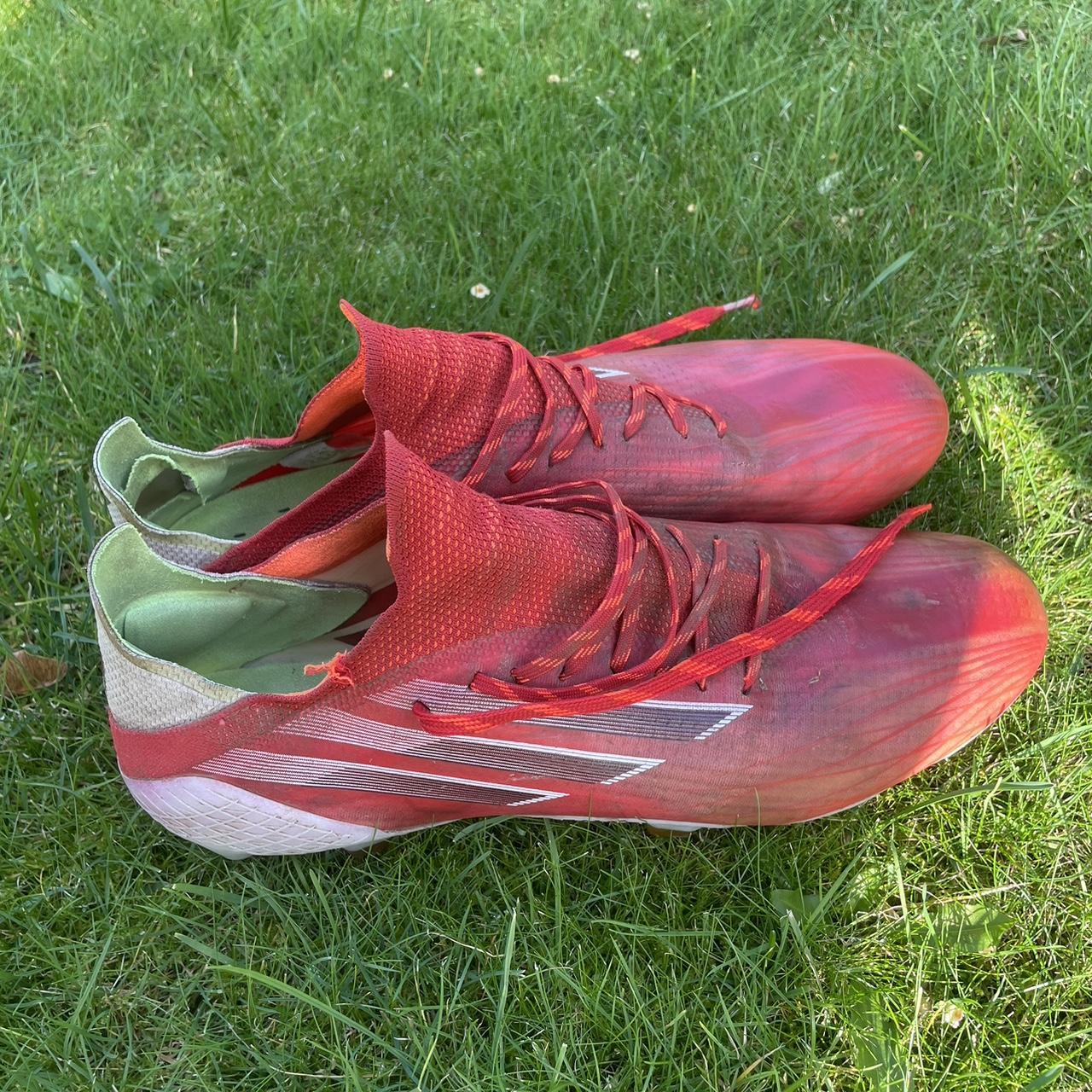 Adidas x 19.2 red football boots Alright condition... - Depop