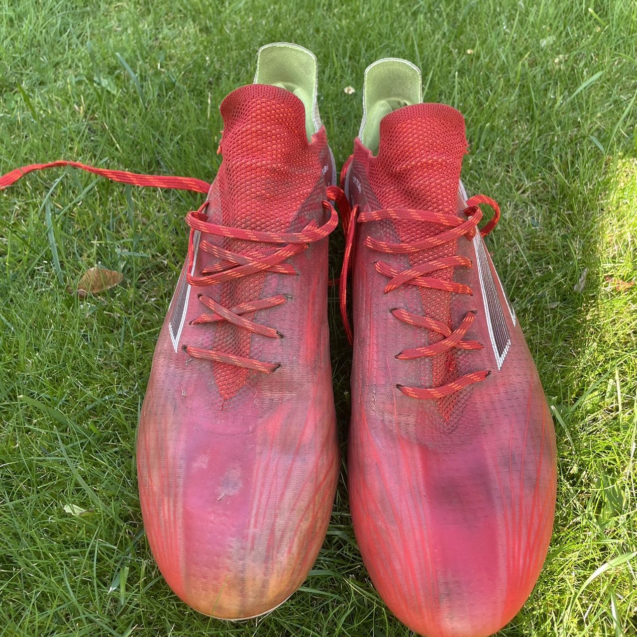 Adidas x 19.2 red football boots Alright condition... - Depop