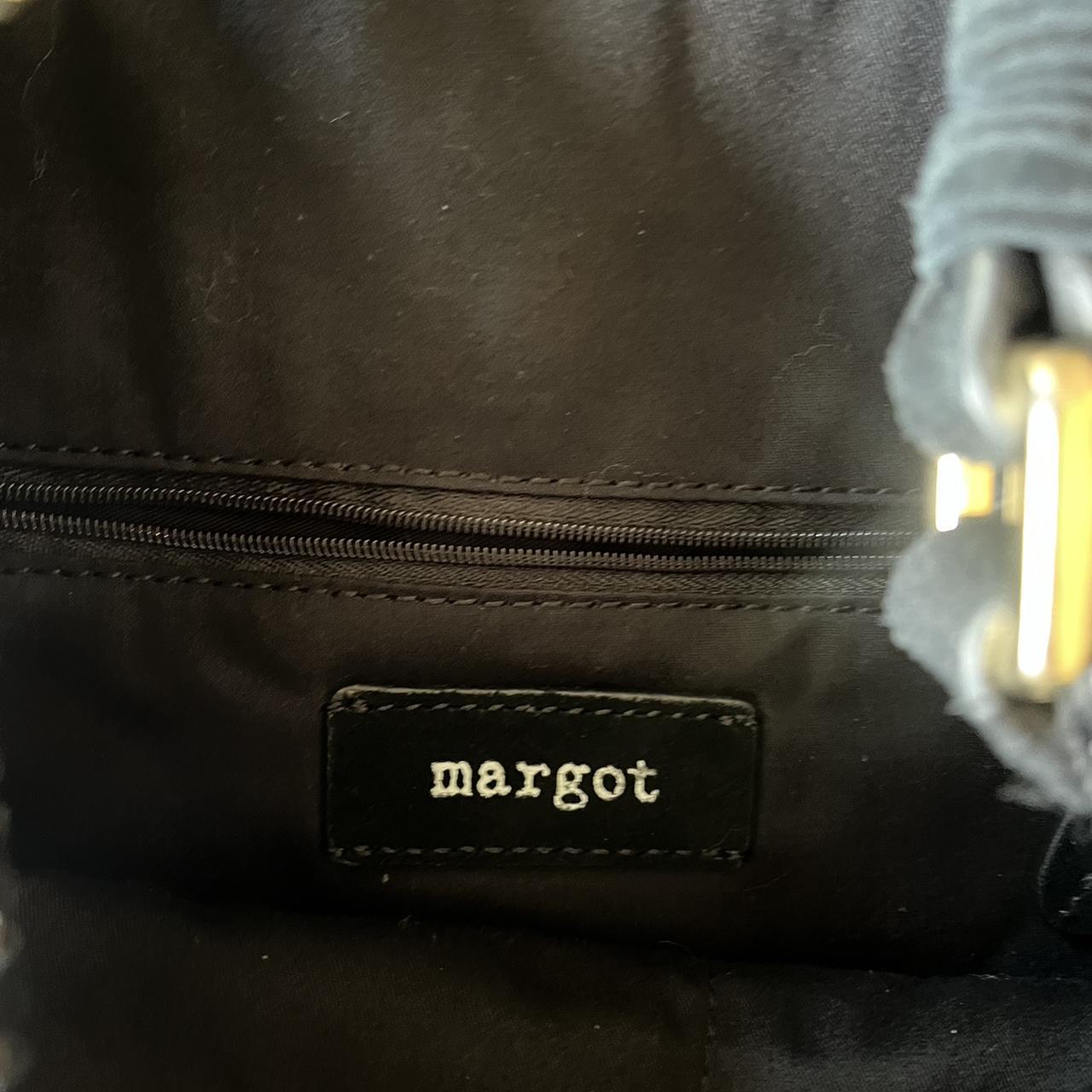 Black suede Margot bag with leather fringe detail - Depop