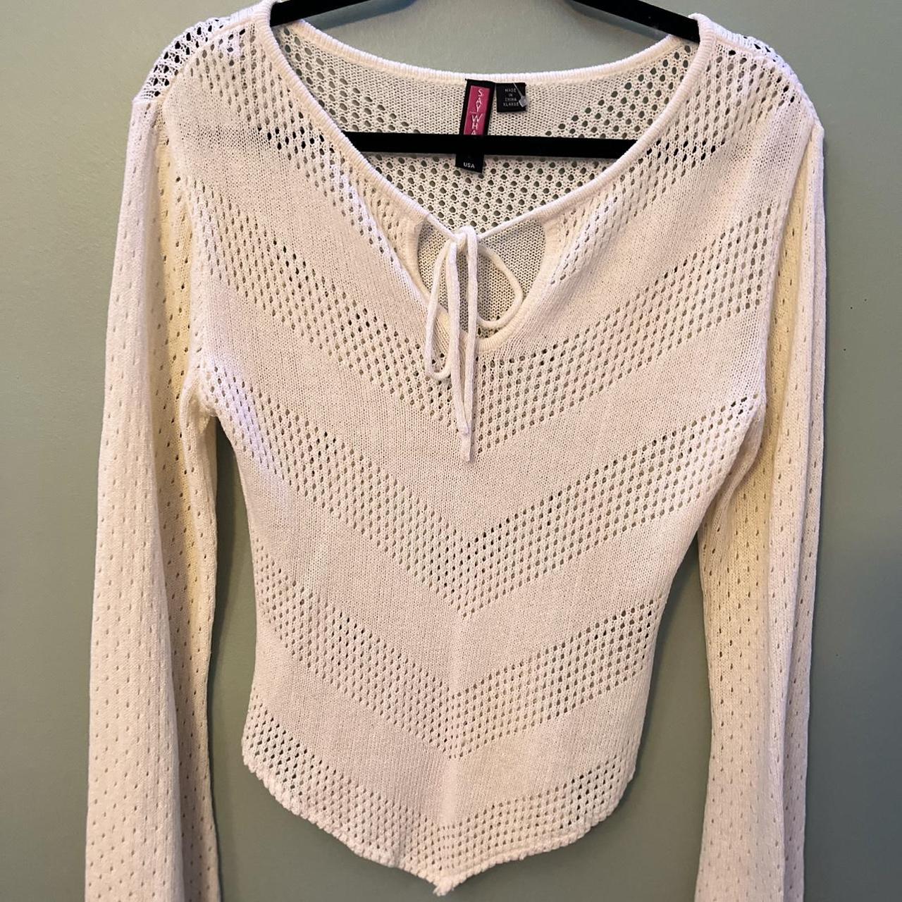 knitted coverup - Depop