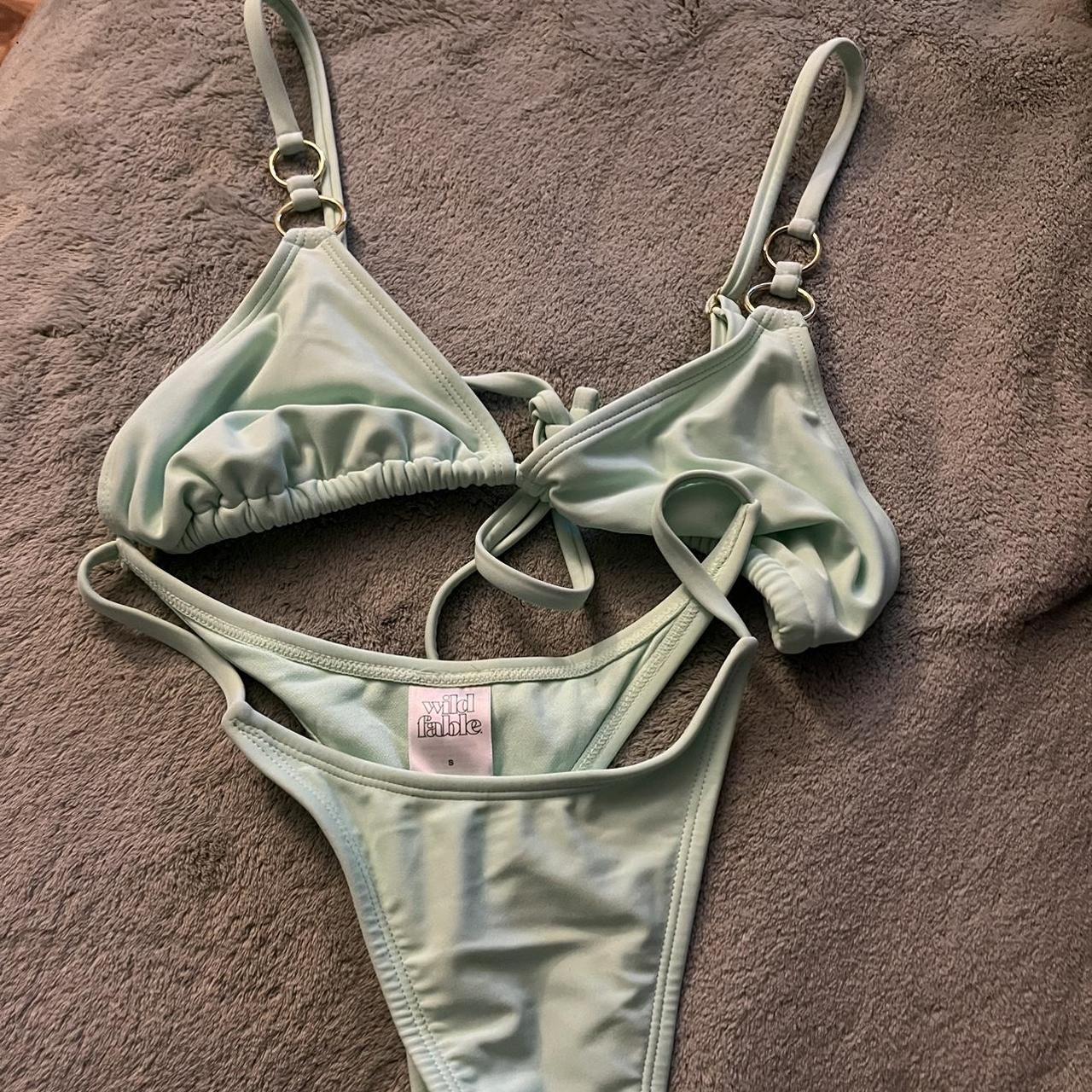 swimsuit bundle green swimsuit wild fable multi... - Depop