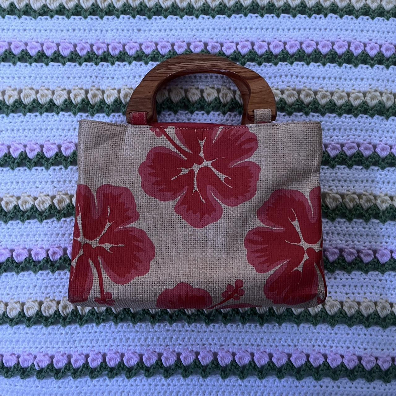 floral beach bag - Depop