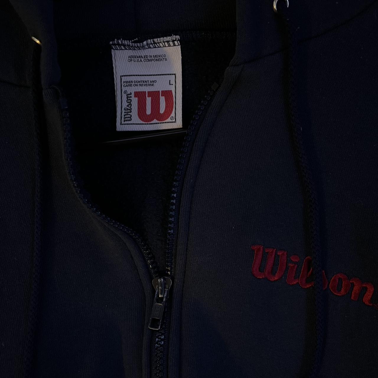 navy blue wilson hoodie - Depop