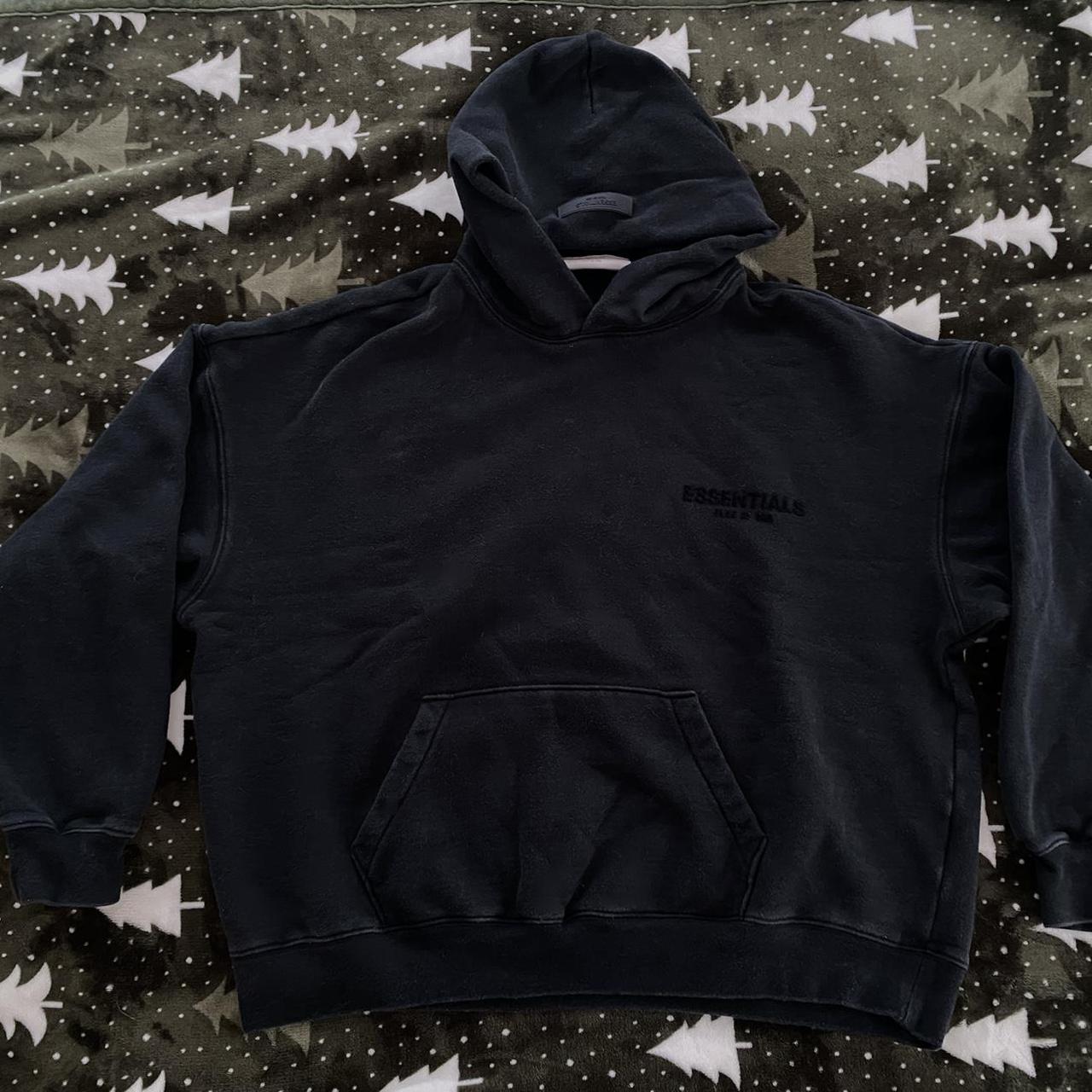 2020 Fear of God Essentials black hoodie #fogessentials - Depop