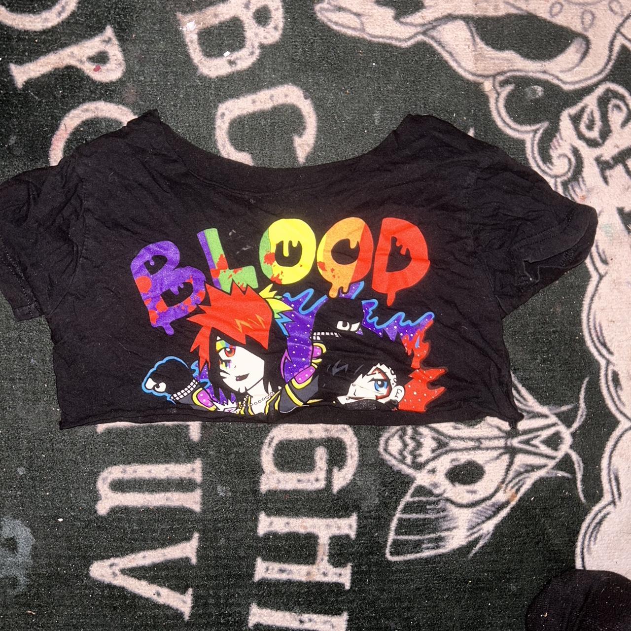 BLOOD ON THE DANCEFLOOR BOTDF super crop top #emo... - Depop