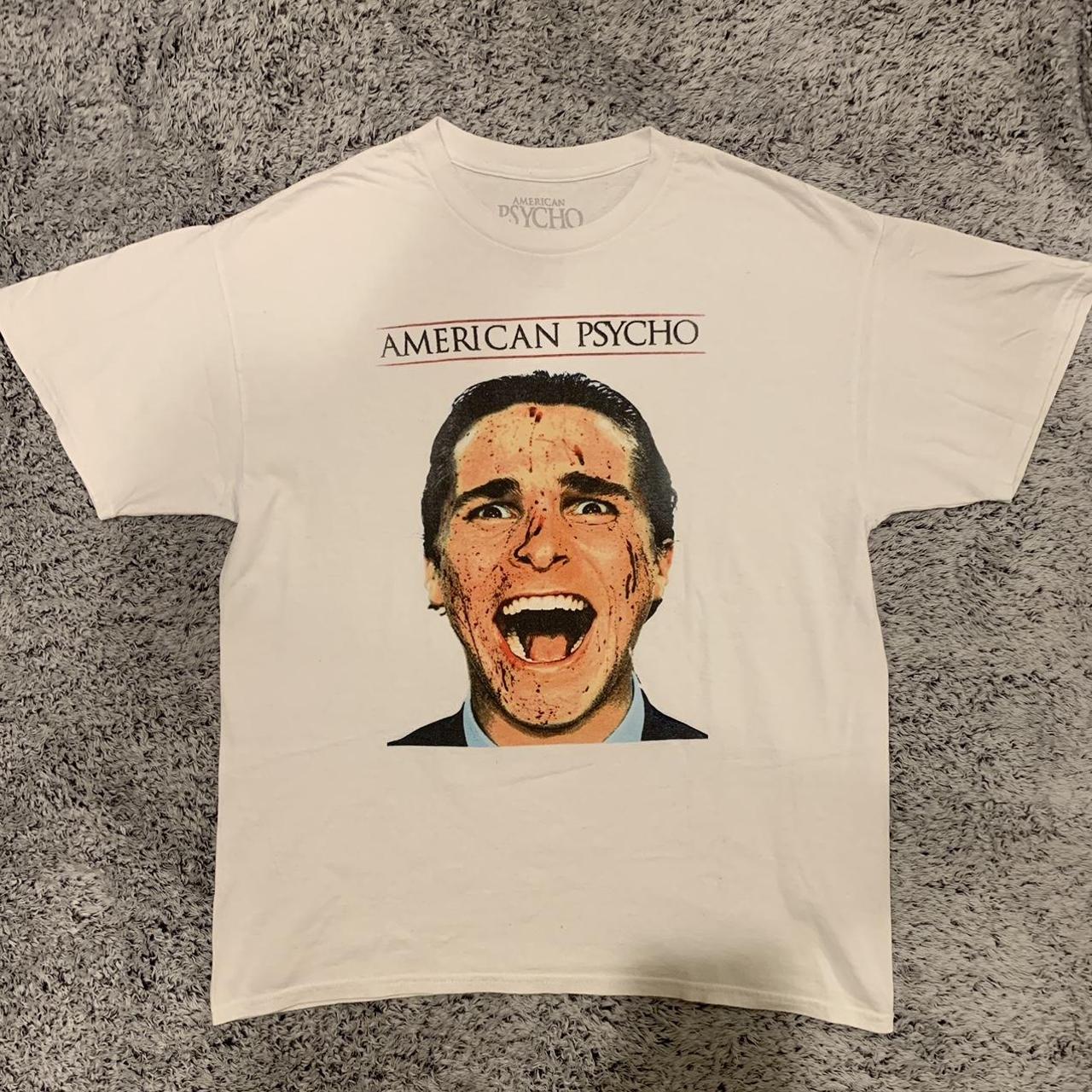 American Psycho Patrick Bateman Tee Size L Graphic... - Depop