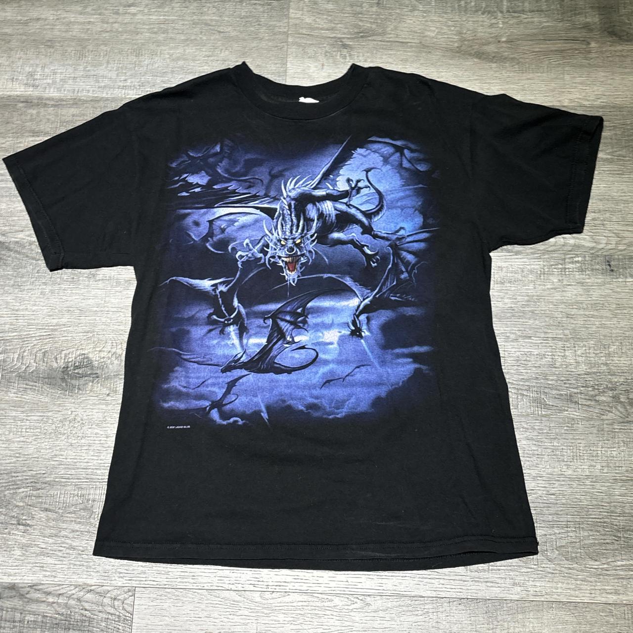 liquid blue type t shirt large worn once... - Depop