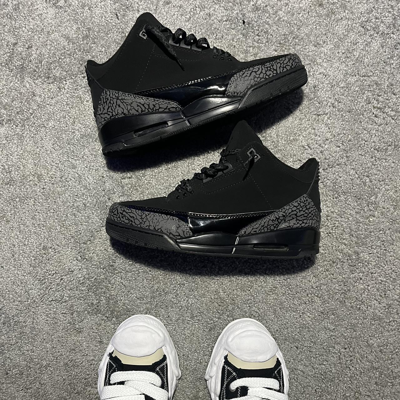 Jordan Black Cat 3s Size 10 Worn and No box Dm any... - Depop