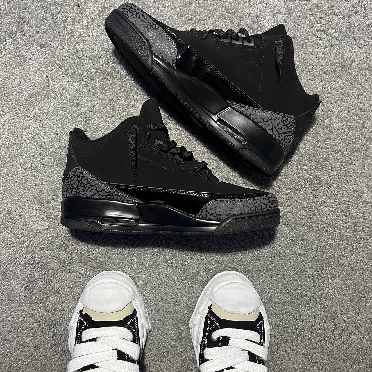 Jordan Black Cat 3s Size 10 Worn and No box Dm any... - Depop