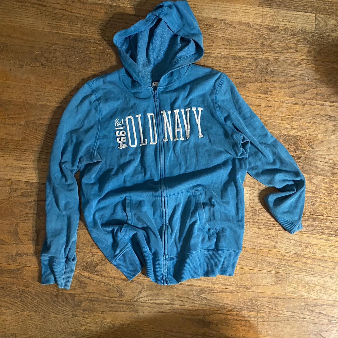 old navy zip up, size large but fits small #y2k... - Depop