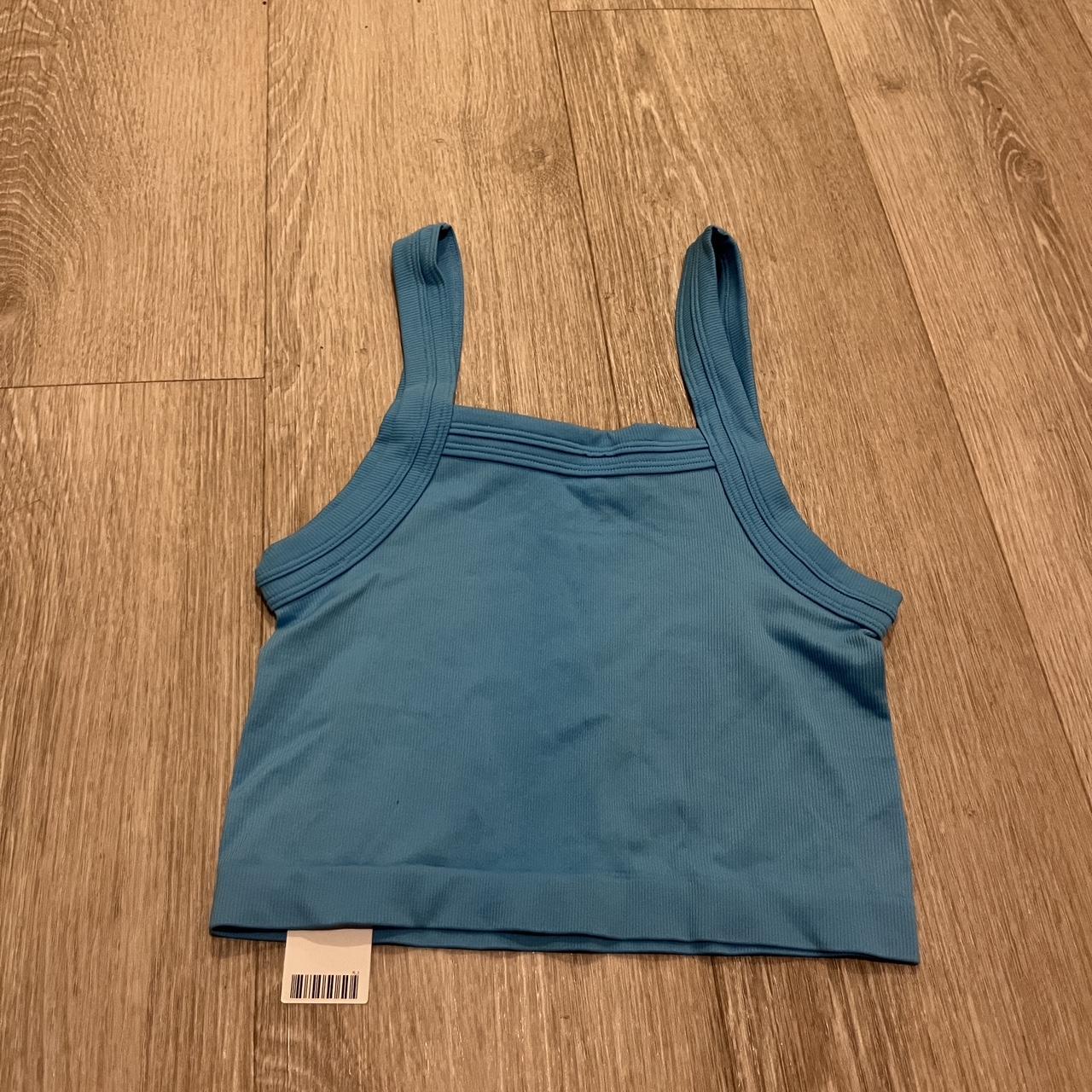 urban outfitters blue tank never worn tags still... - Depop