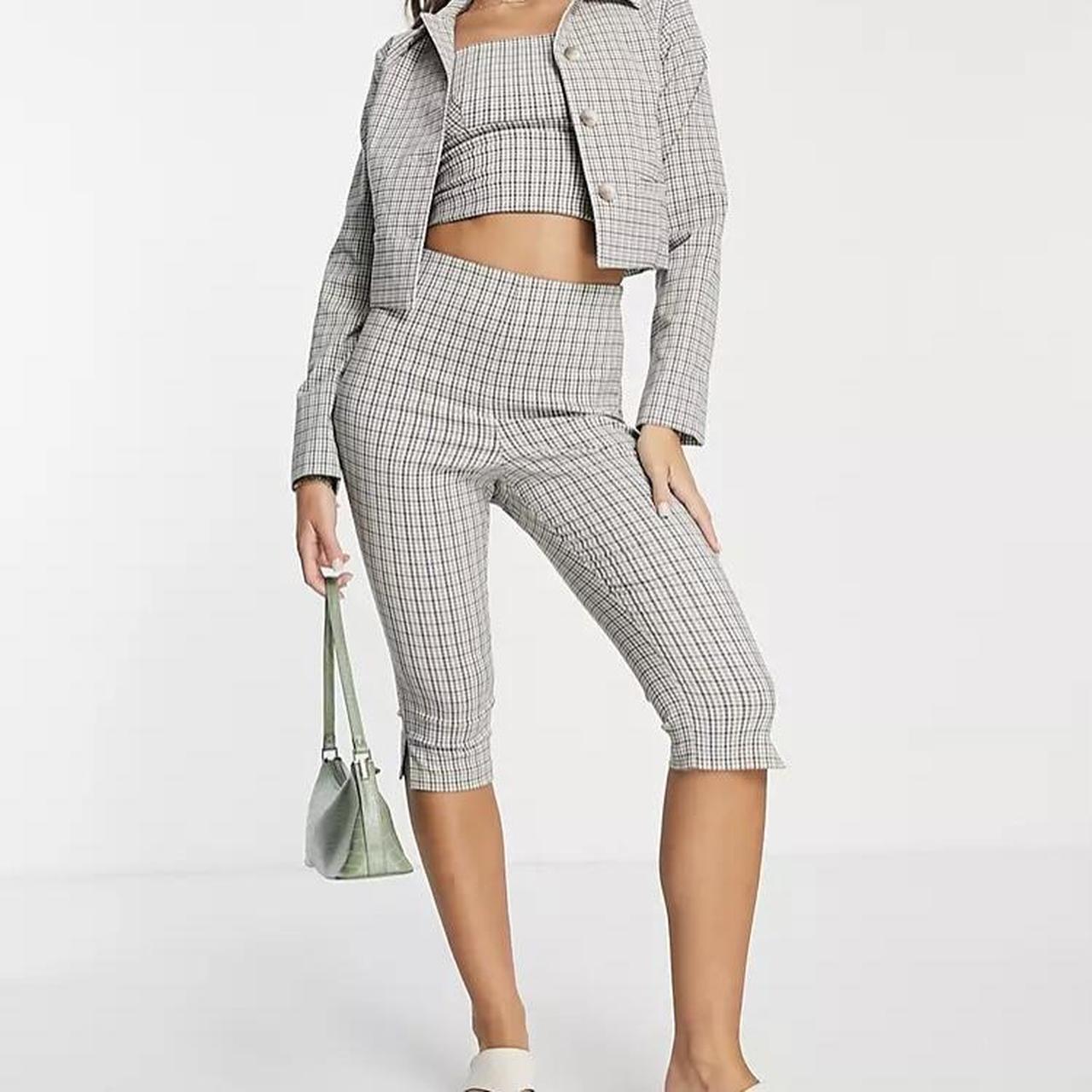 ASOS Topshop co-ord capri trouser in multi UK... - Depop
