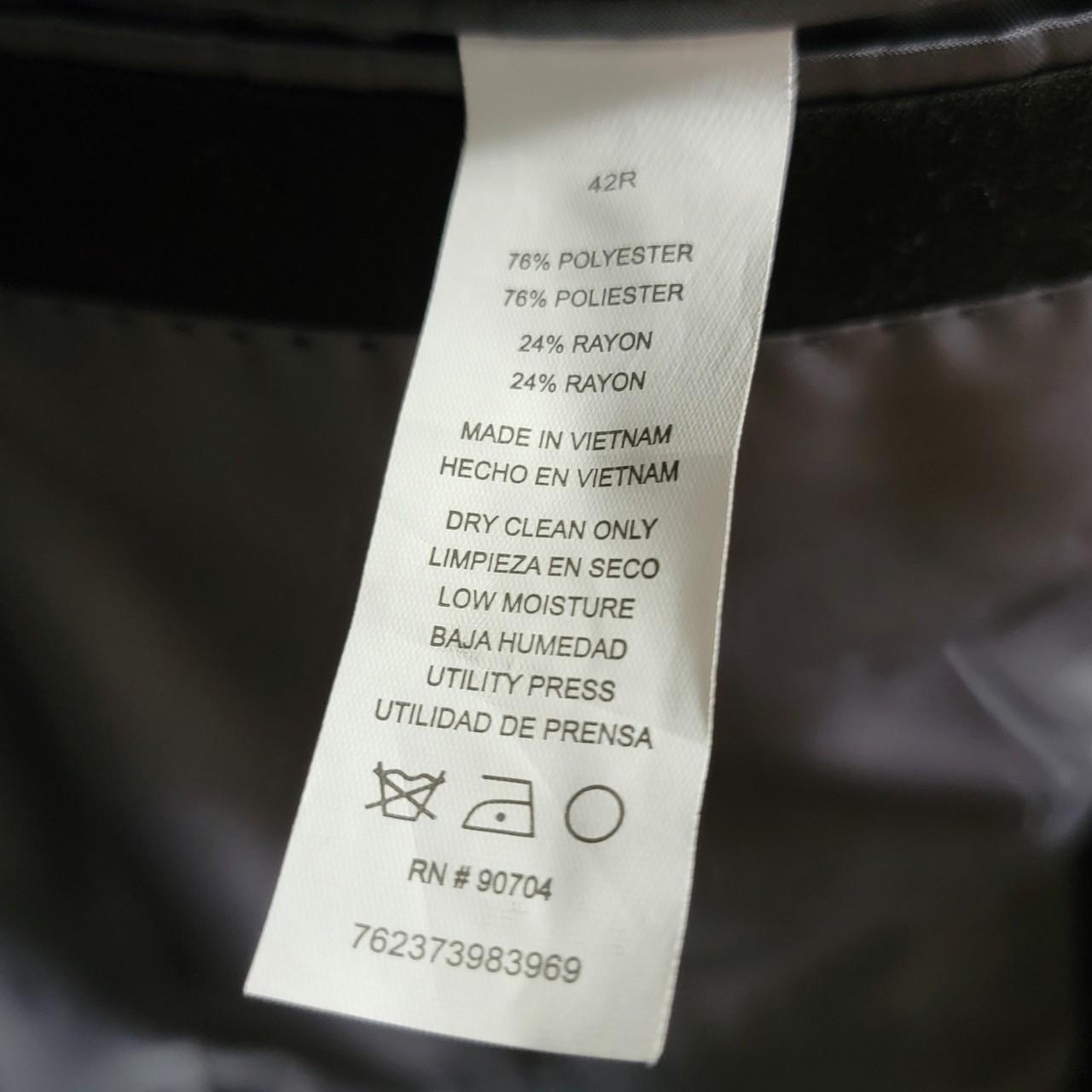 Mens Black Suit Jacket Perry Ellis Portfolio Slim... - Depop