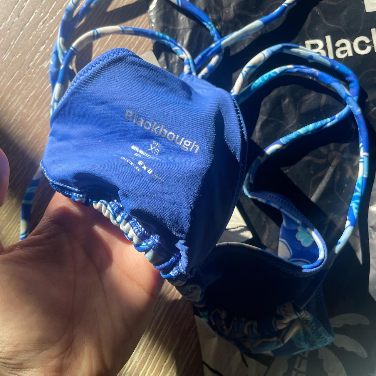 Blackbough swim Martini triangle bikini top in ocean... - Depop