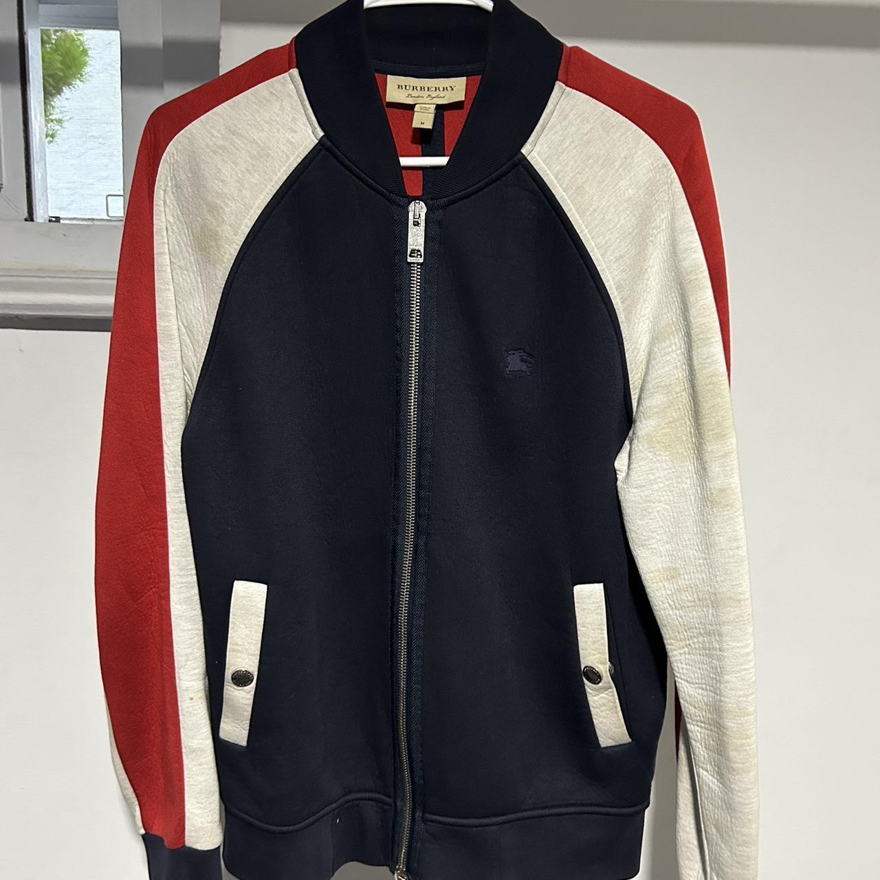 Burberry Zip Up Bomber Jacket This piece comes from... - Depop