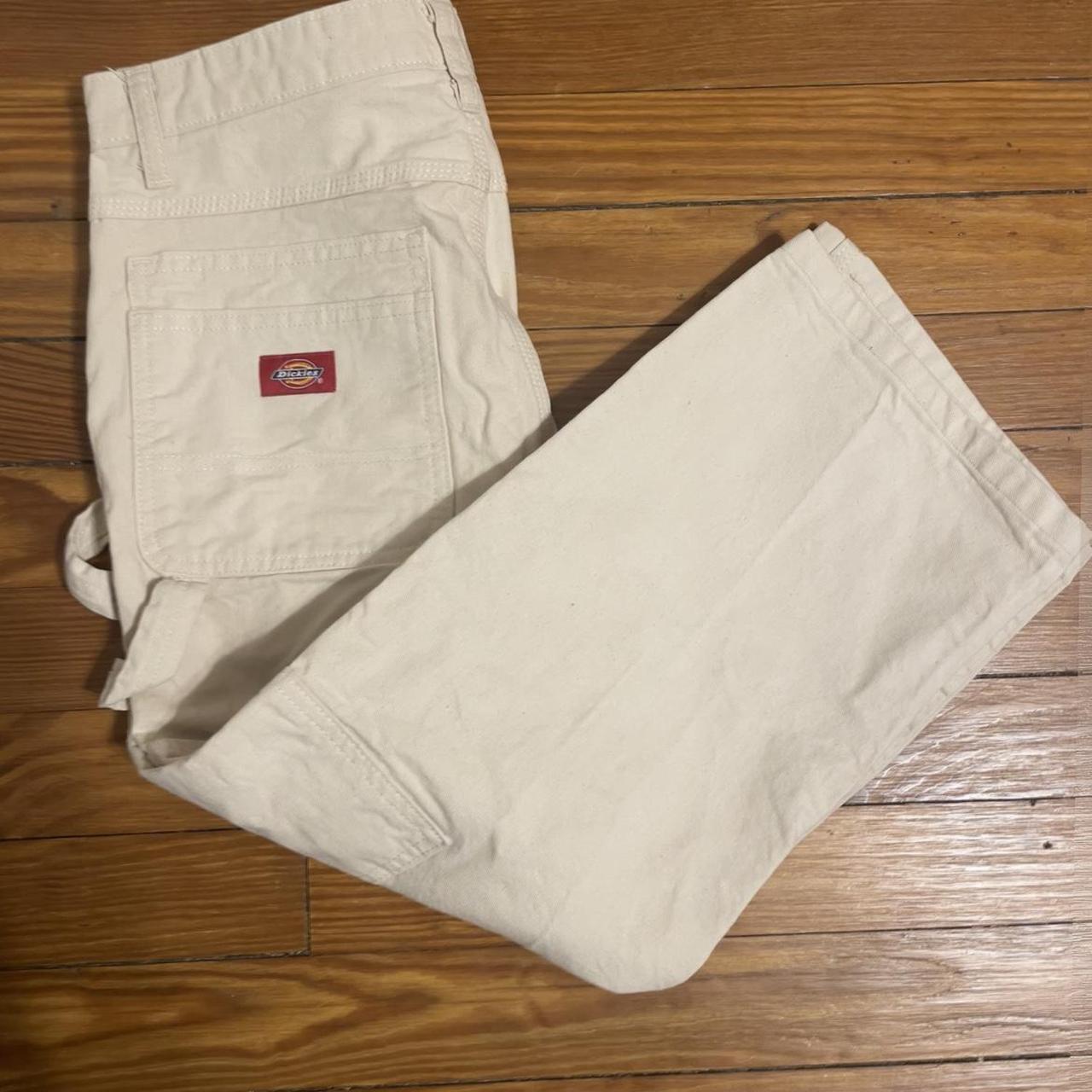 Cream Dickies Pants Size 30" Inseam 23 Open to any... - Depop