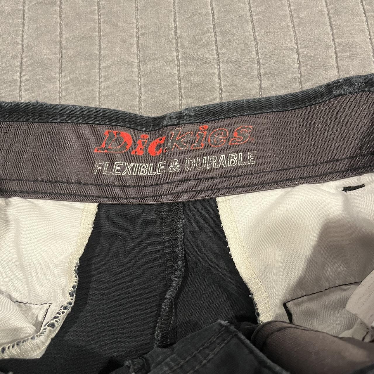 Black cargo Dickies, size 28 waist x 30 length, worn... - Depop