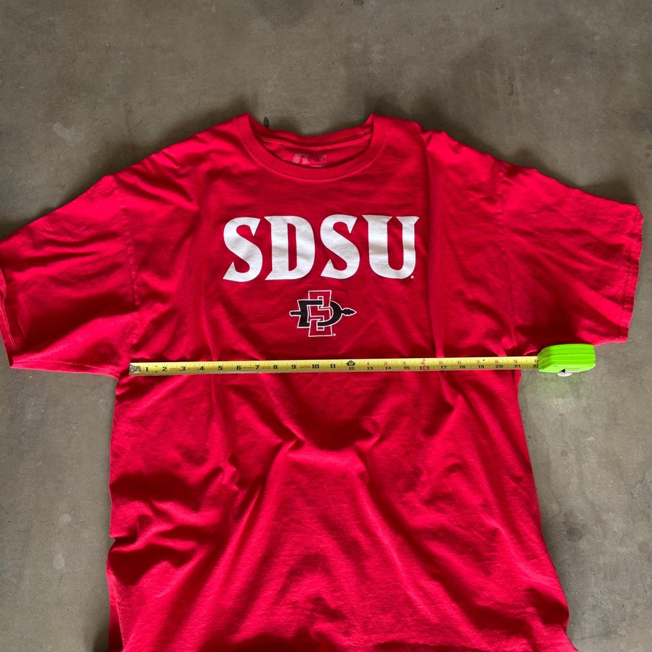 Red San Diego State University T-shirt #SDSU... | Depop