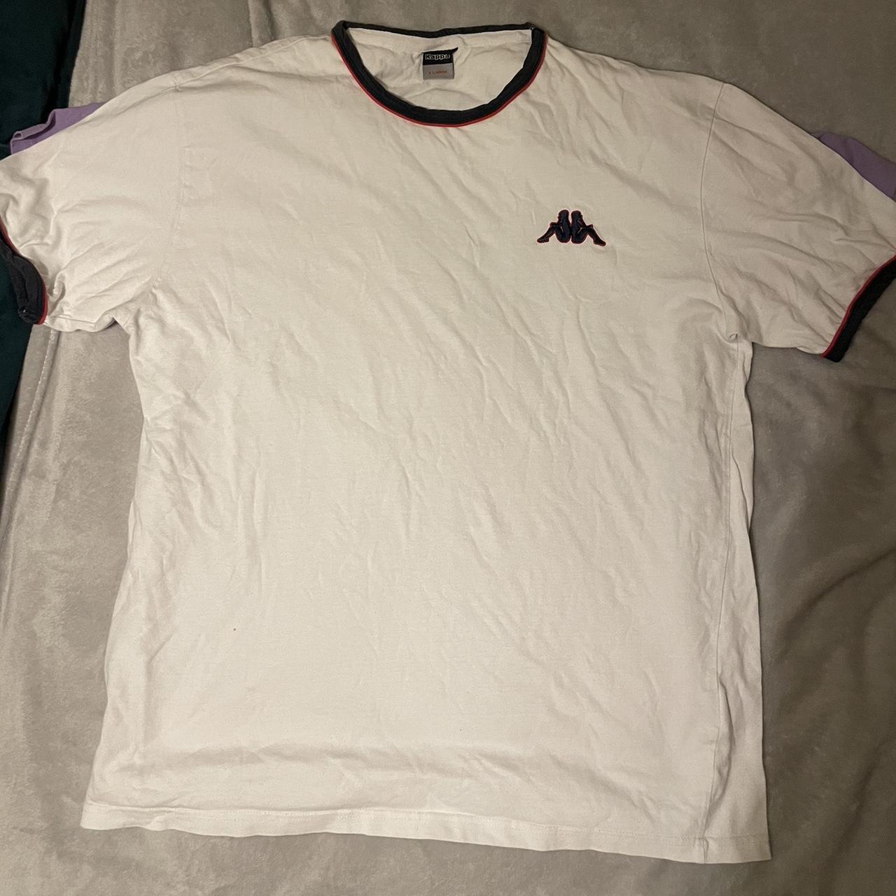Kappa white t shirt retro y2k Open to offers #kappa - Depop