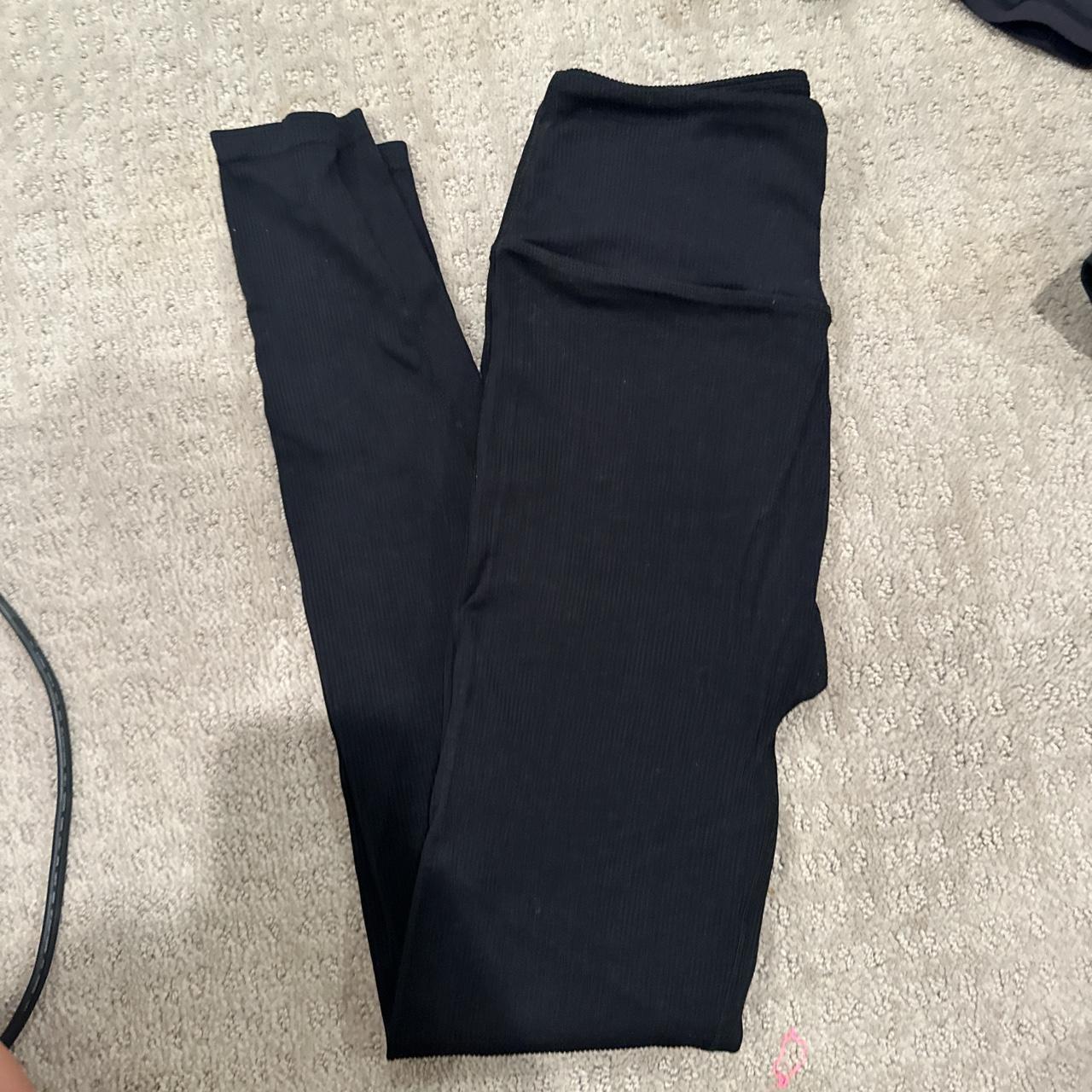 Fabletics ribbed black leggings, size small - Depop