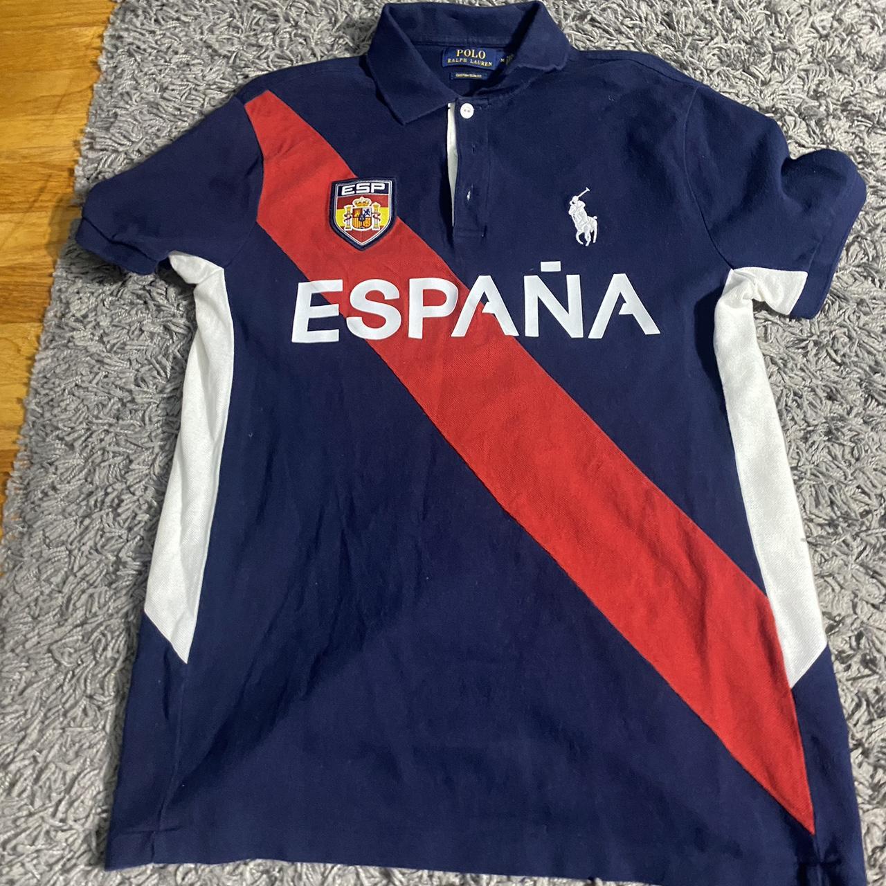 •spain polo shirt •chief keef style •size M •barely... - Depop