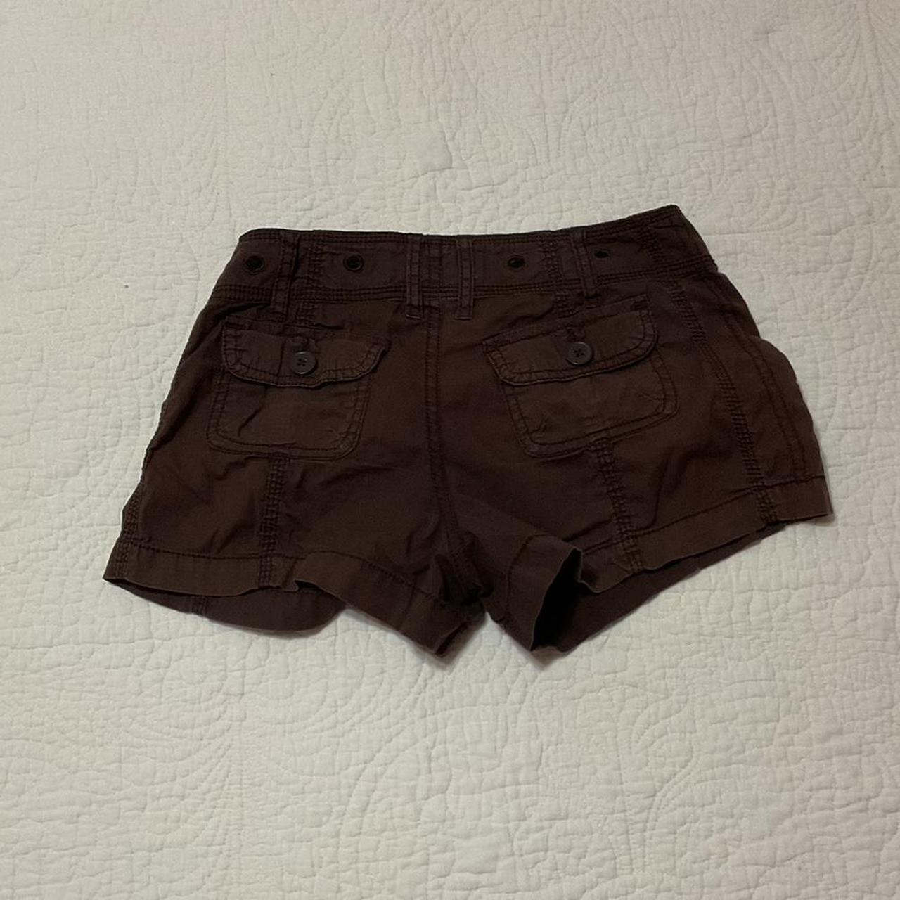 Brown american rag small cargo shorts size 1 send... - Depop