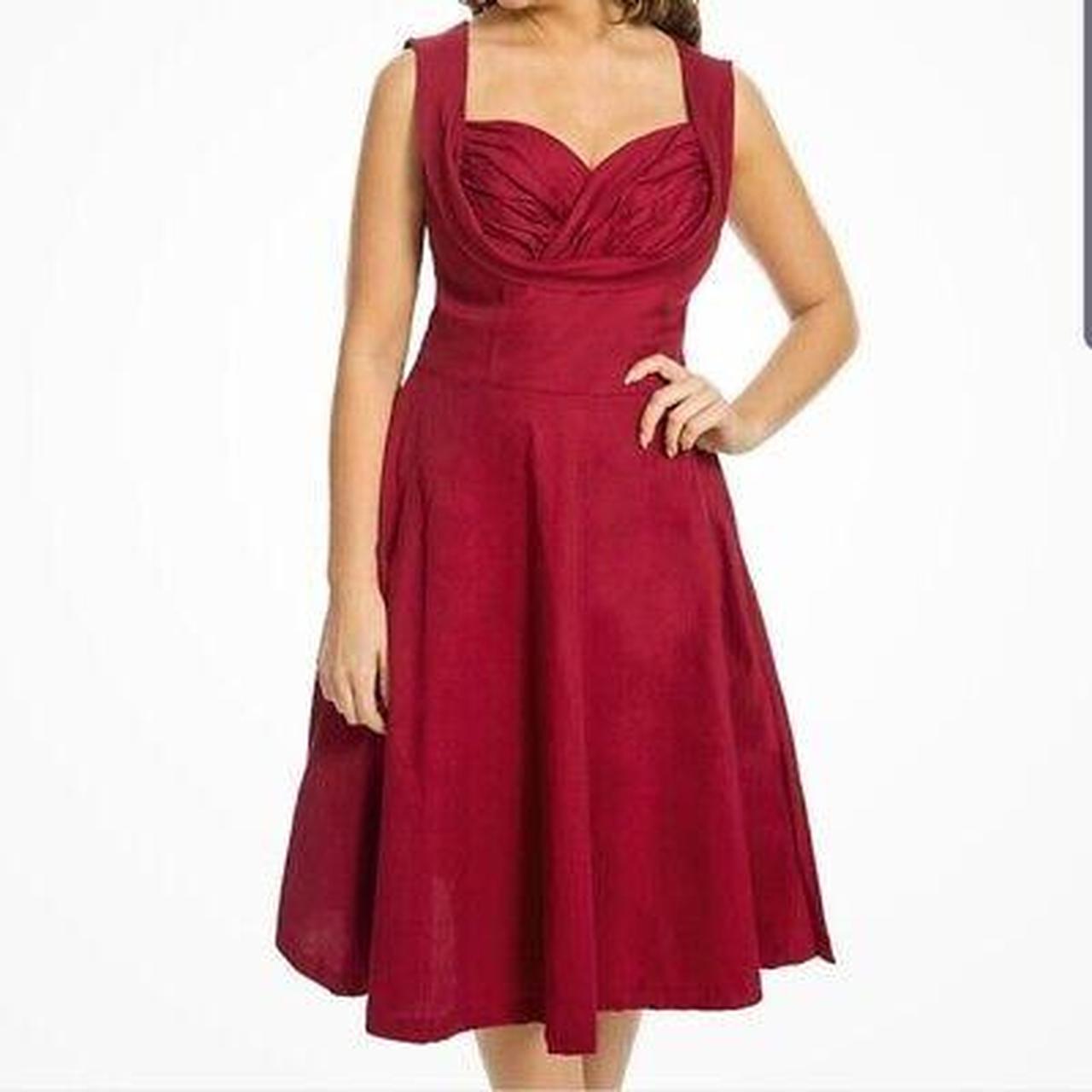 1950’s style vintage red dress - Depop