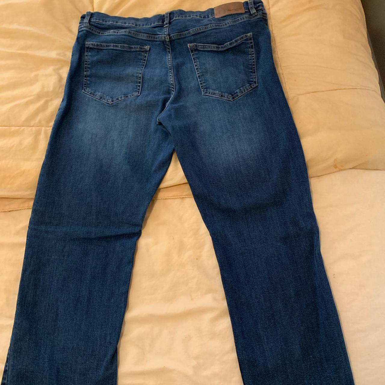Blue stretch vintage jeans in 36x32 from Weatherproof. - Depop