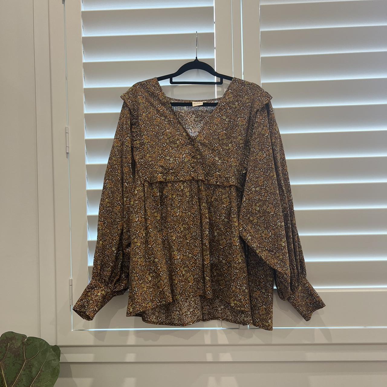 Oak Meadow Hazelwood Blouse Size M Excellent... - Depop