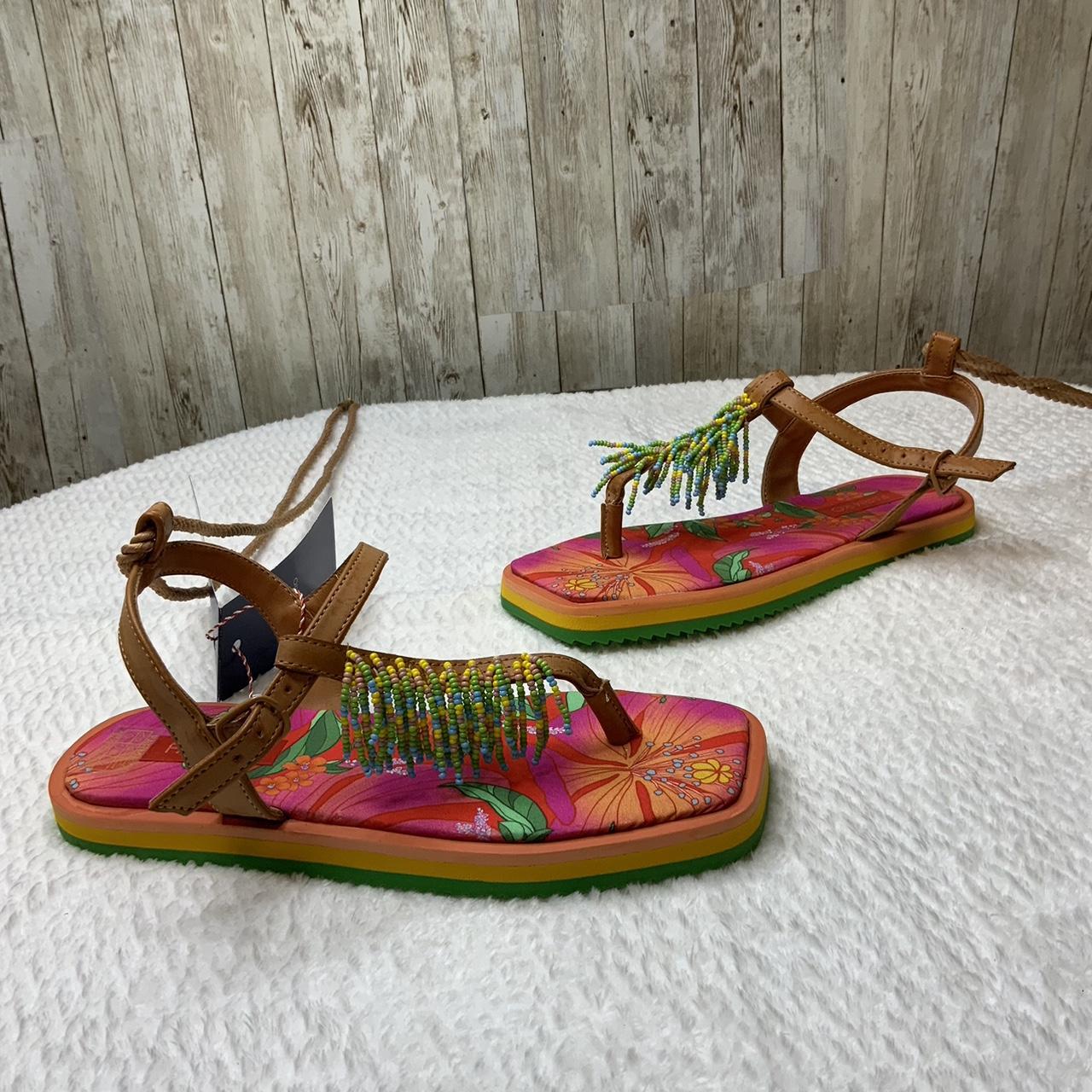 Farm Rio Pietra women’s sandals size 6 New with tags - Depop