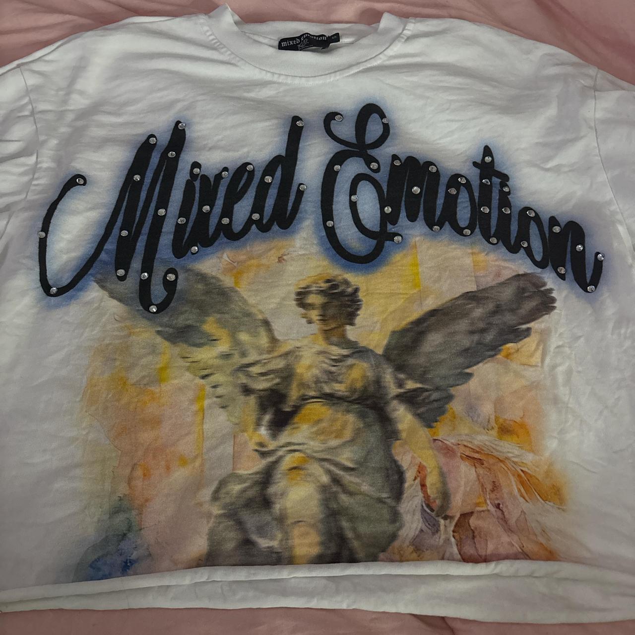 mixed emotions cropped tee worn once paid 150 | Depop