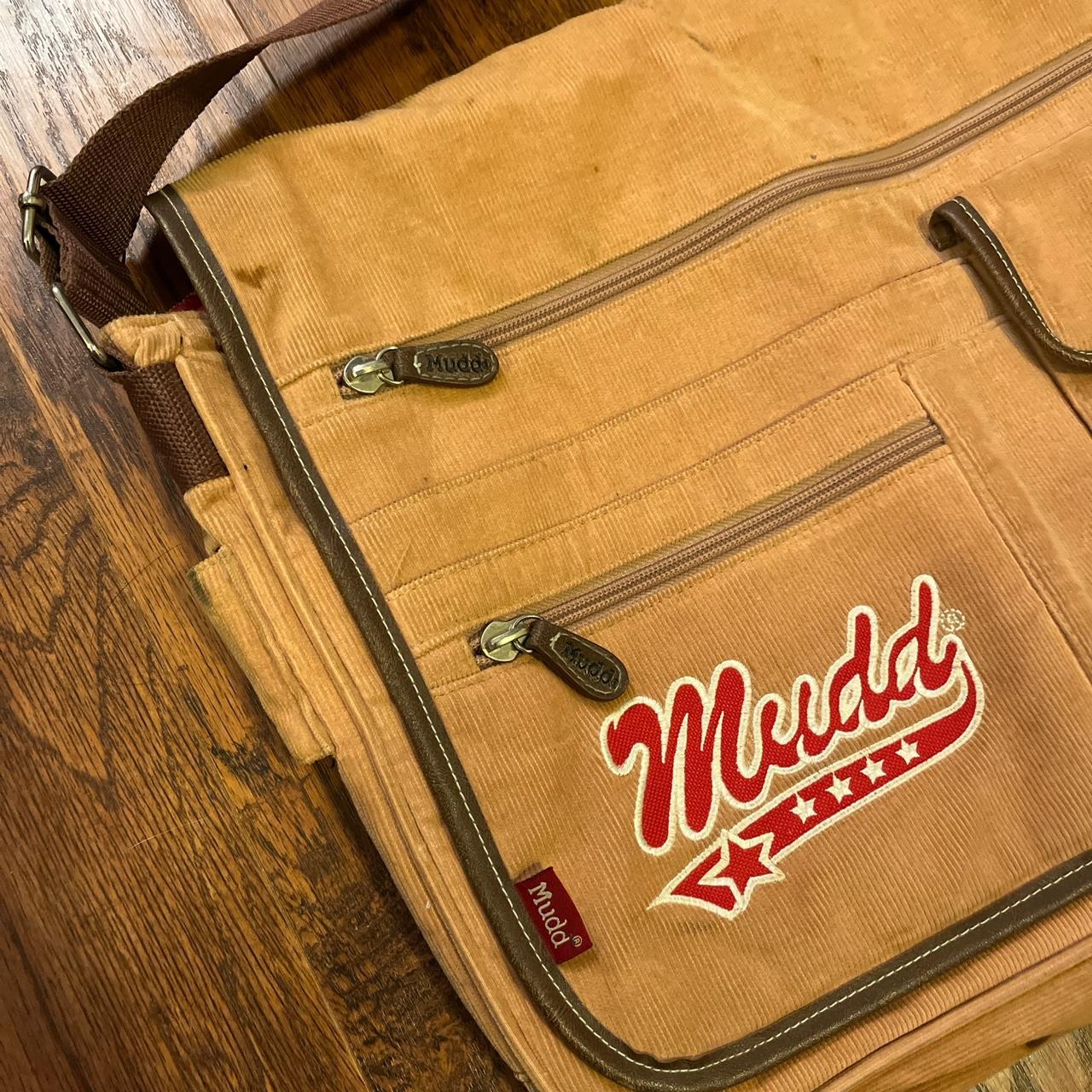 early 2000s embroidered corduroy mudd bag super... - Depop