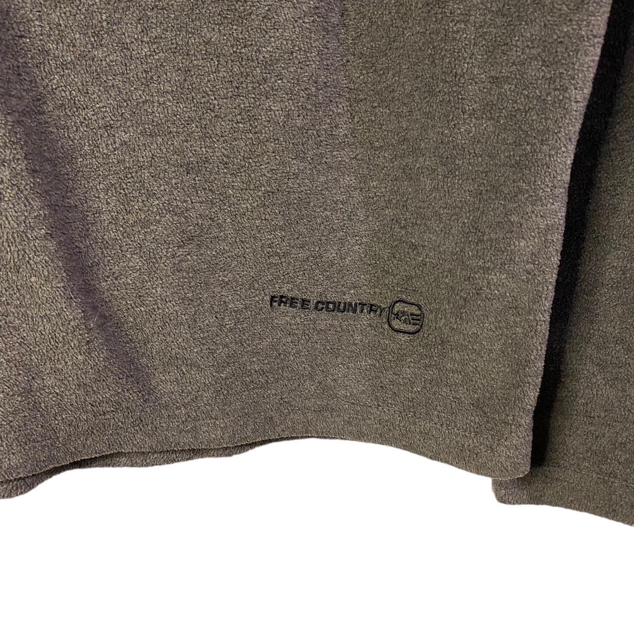 Free Country Fleece Pullover Mens L Blue 1/4 Zip... - Depop