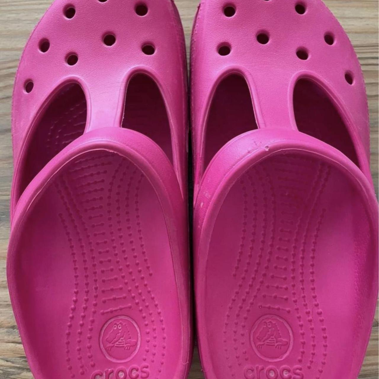 Womens Size 7 Croc Sandals Depop