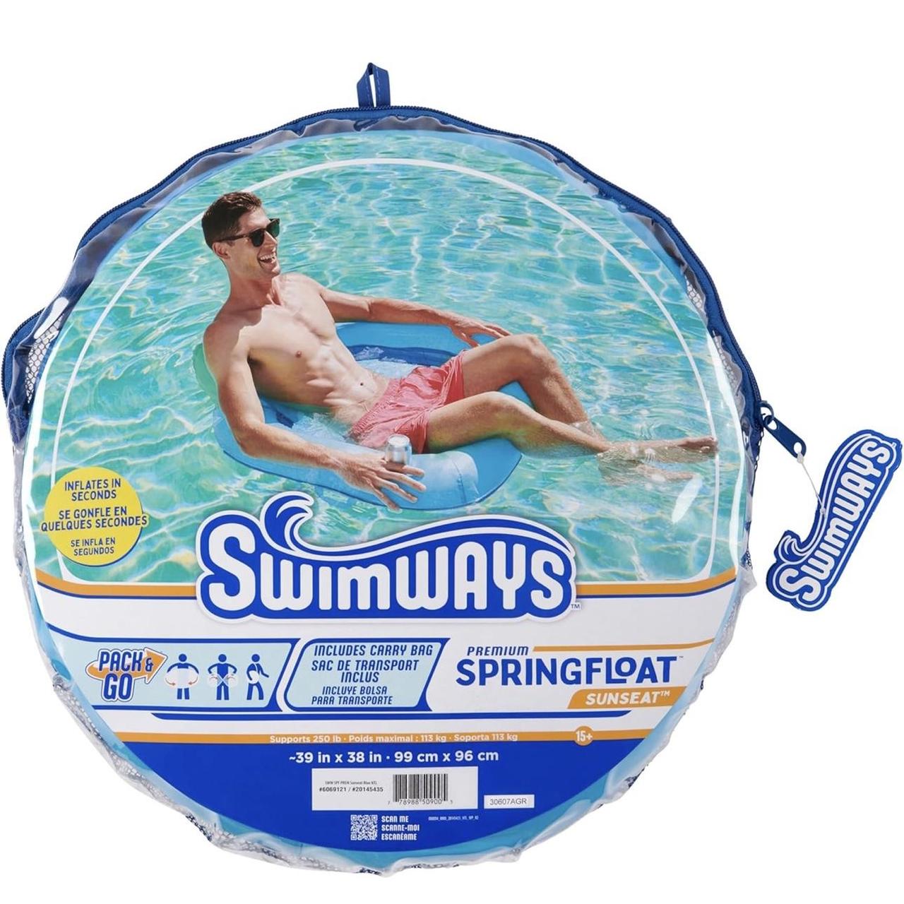 SPRING FLOAT POOL LOUNGER: These pool floats... | Depop