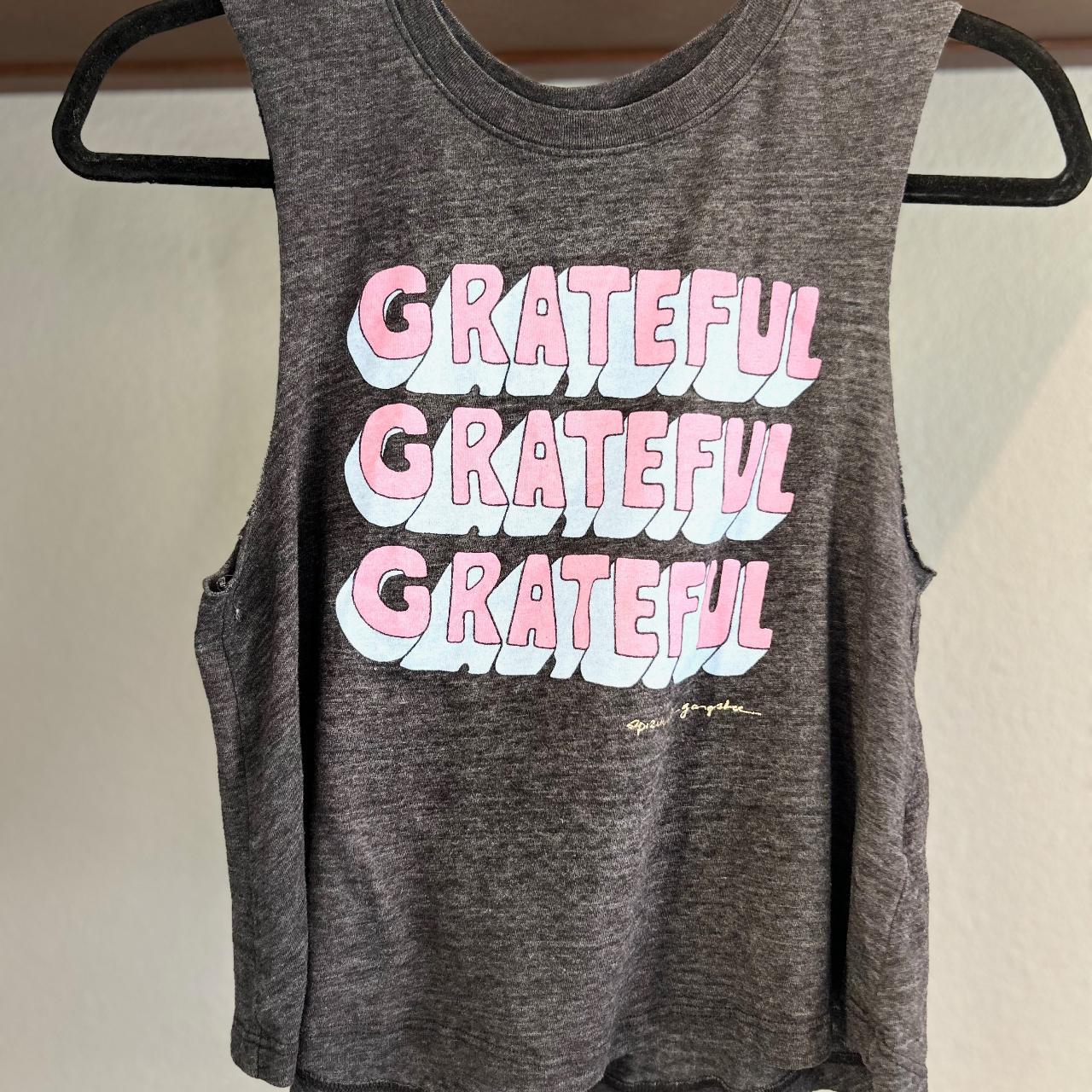 SPIRITUAL GANGSTER Crop Grateful Muscle Tank... - Depop