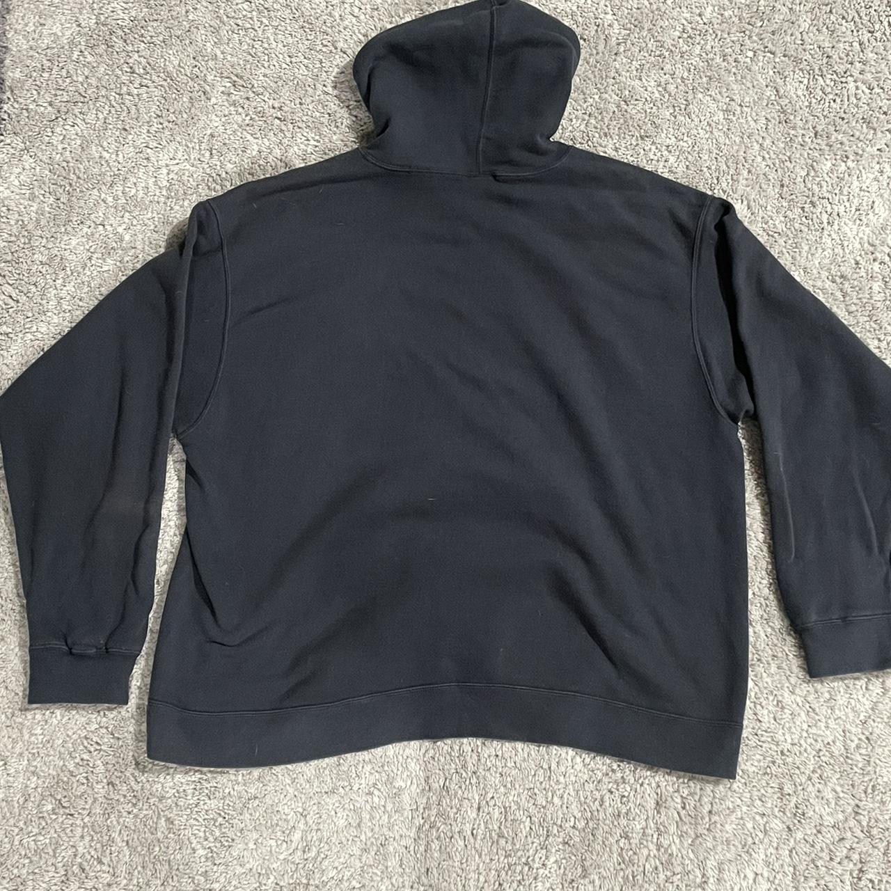 Plain Oversized Black Hoodie Size 2XL #preloved... - Depop