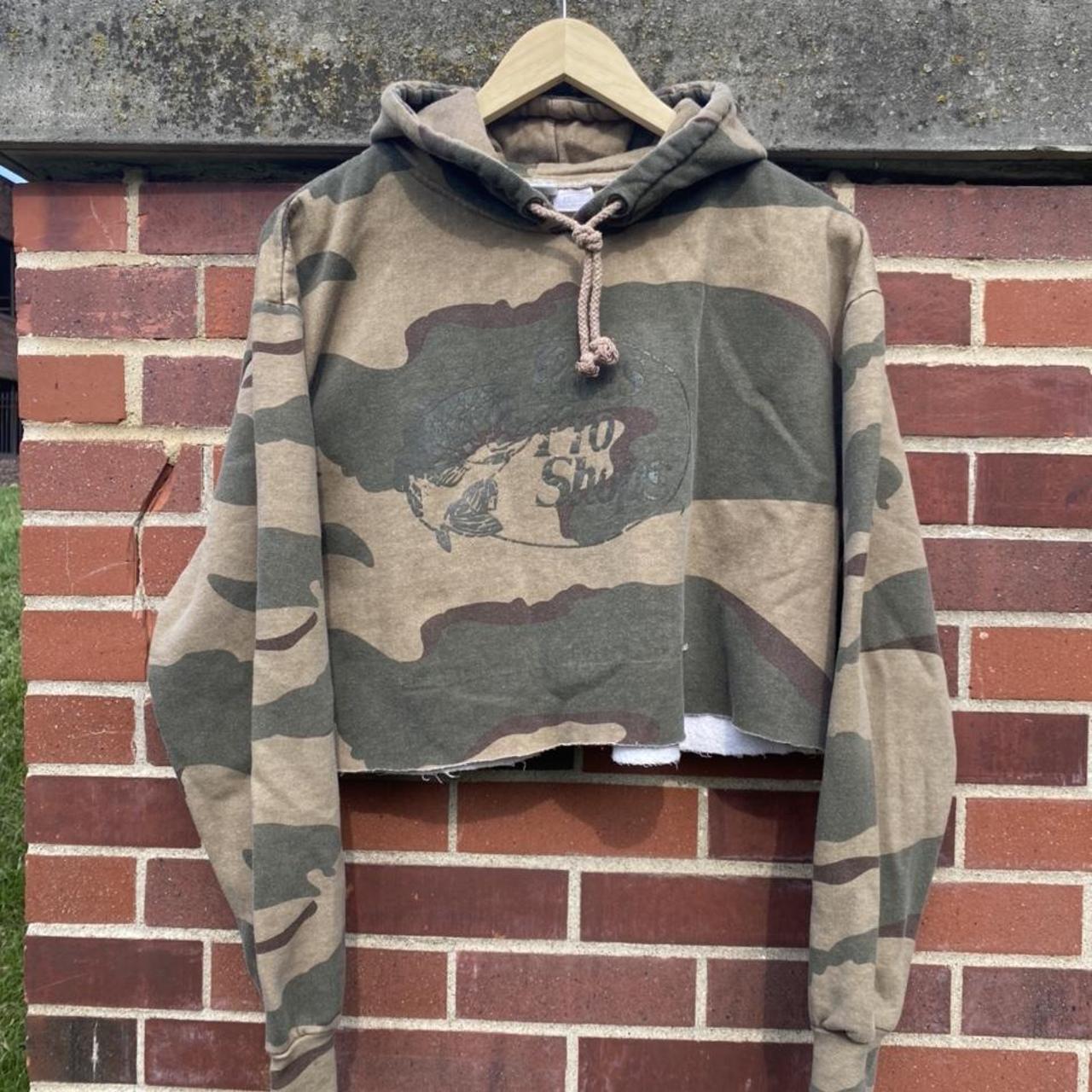 Cropped Camo Bass Pro Shop Hoodie Depop