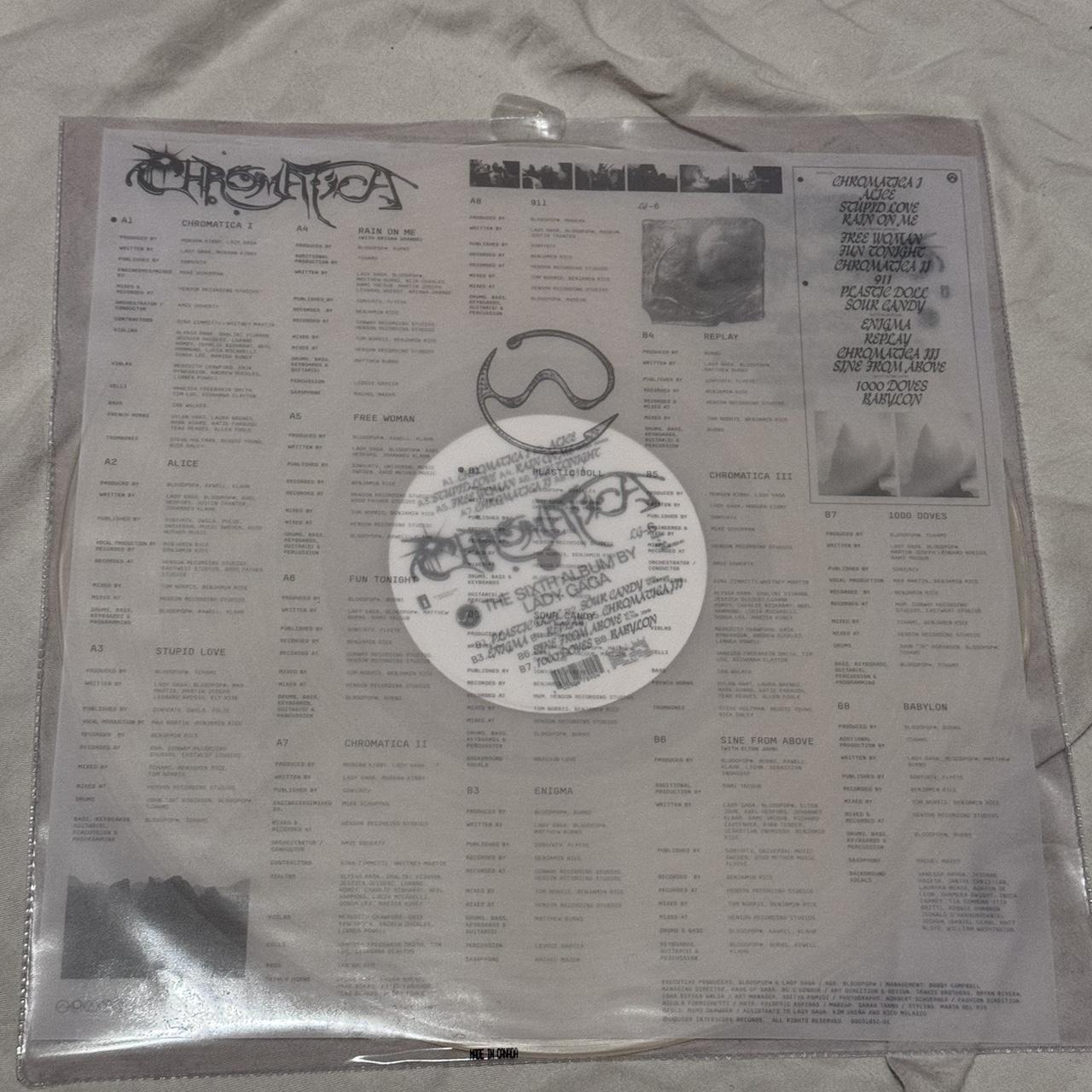 lady gaga chromatica clear vinyl... - Depop